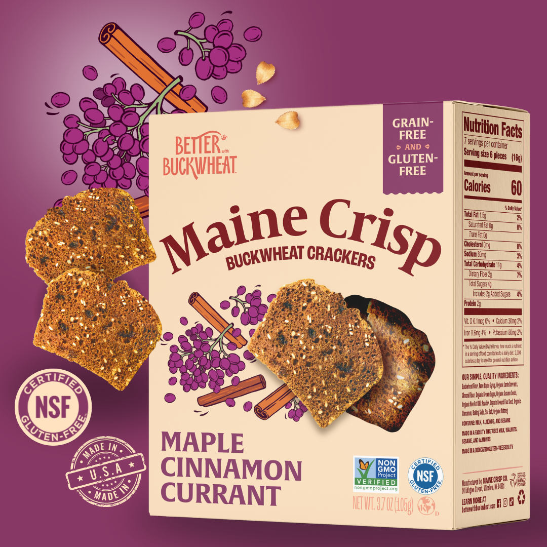 Maple Cinnamon Currant Crisps | Gluten-Free Crackers | Snack | H & H ...